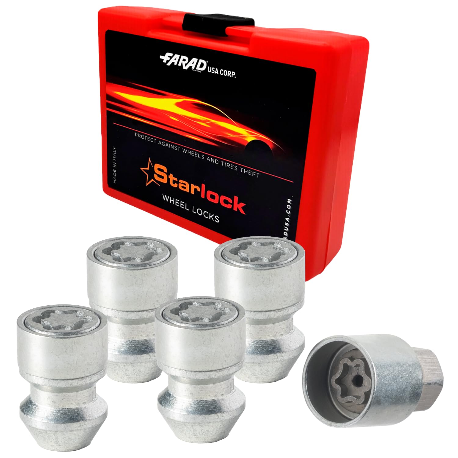 Jeep Compass Wheel Locks H/E Galvanized Silver Wheel Lock Lug Nut Kit ...