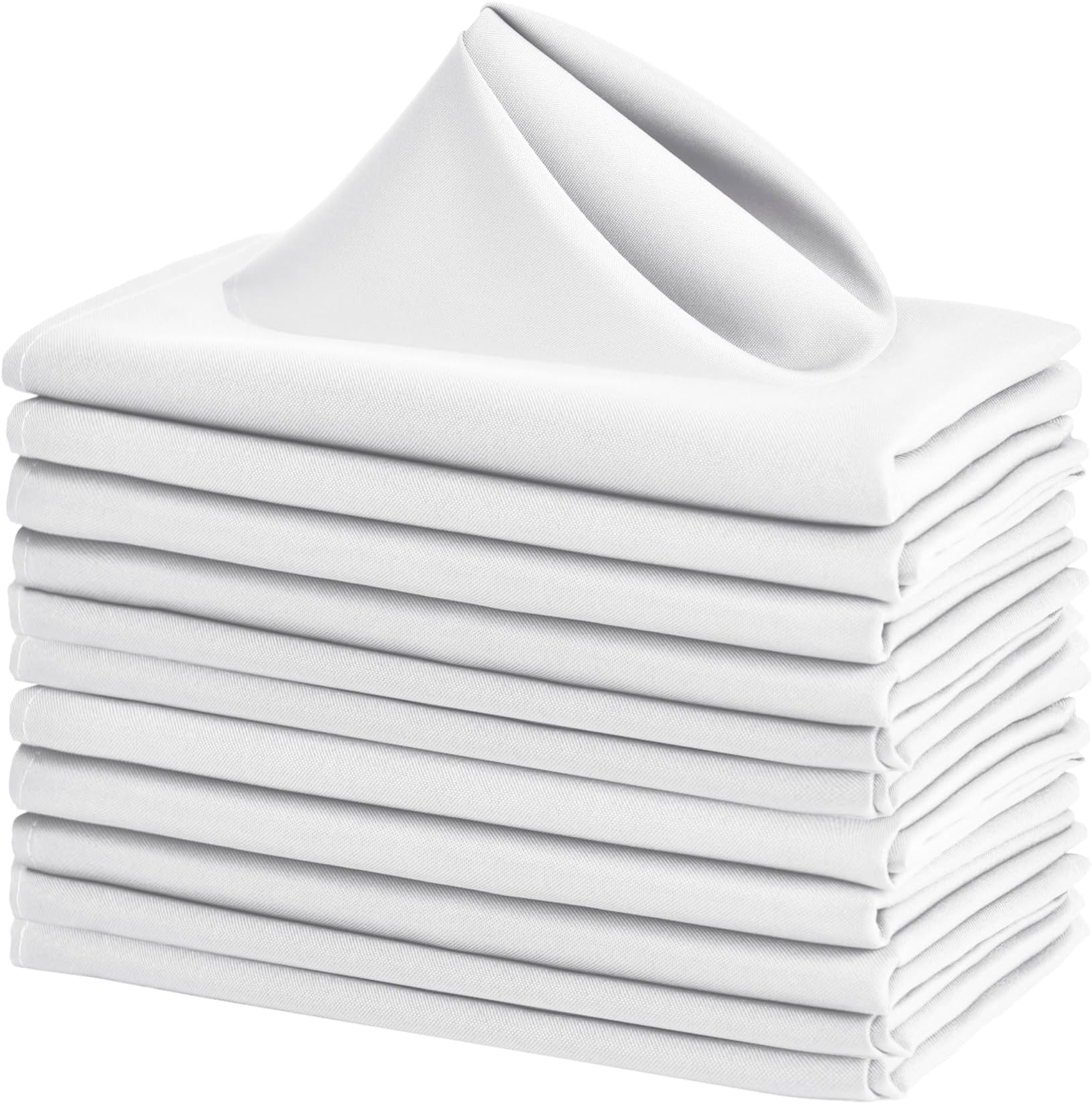 Utopia Kitchen Lot de 12 serviettes de table en mélange de coton doux ...