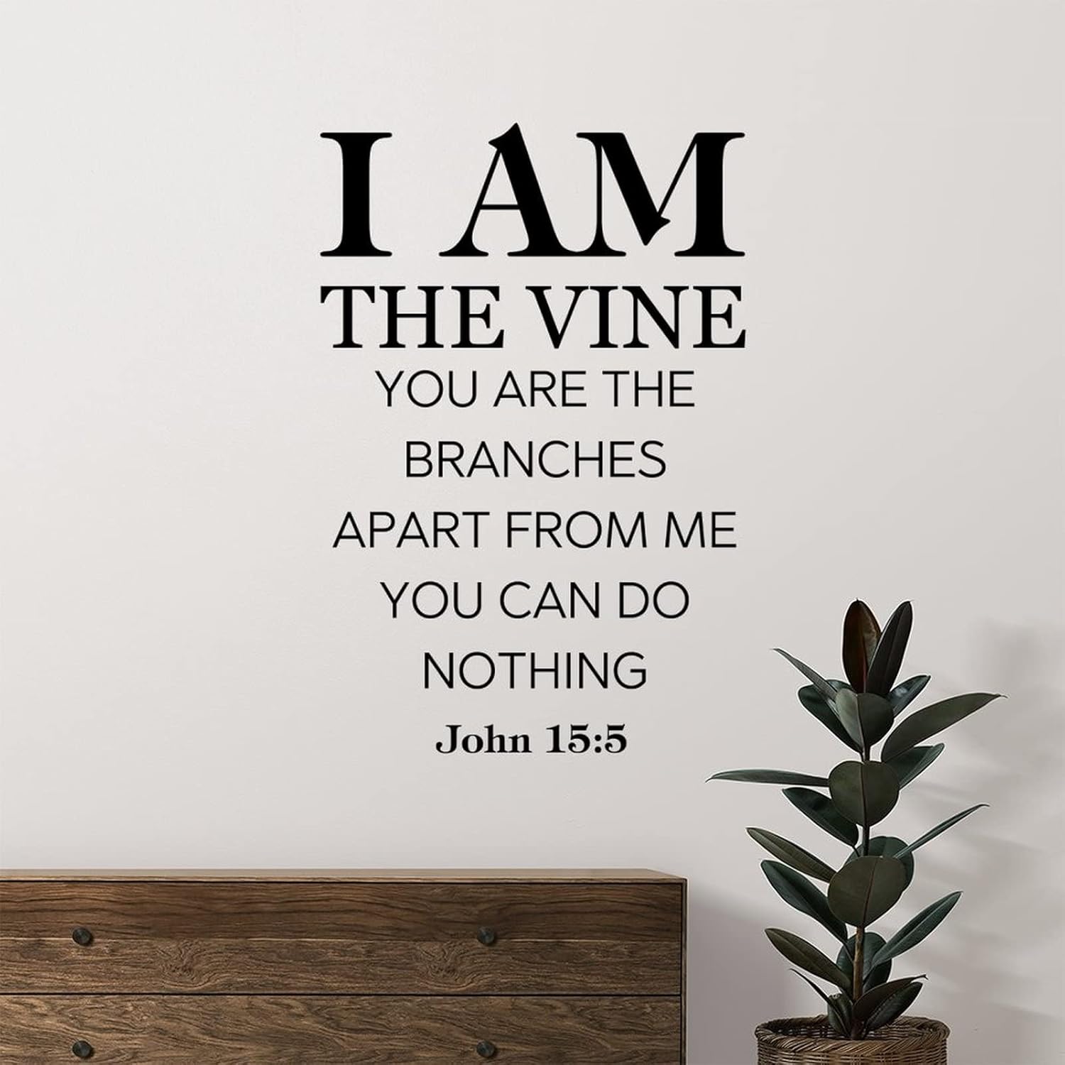 Amazon.com: I Am The Vine You are The Branches Apart Wall Sticker ...