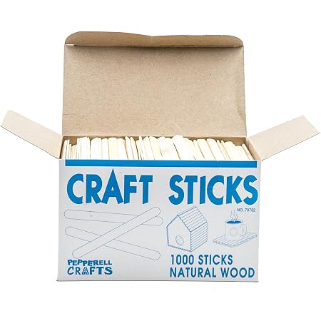 Amazon.com: Fedmax Popsicle Stick Pack - Bulk 2000 Count Food Grade, 4. ...