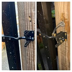 Amazon.com: JZVXX Gate Latch with Spring Cable Pull for Fence Gate ...