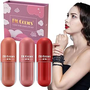 REMEK Juego de pintalabios Desnudo - Barras de Labios de Terciopelo Mate de 3 Colores - Lápiz ...