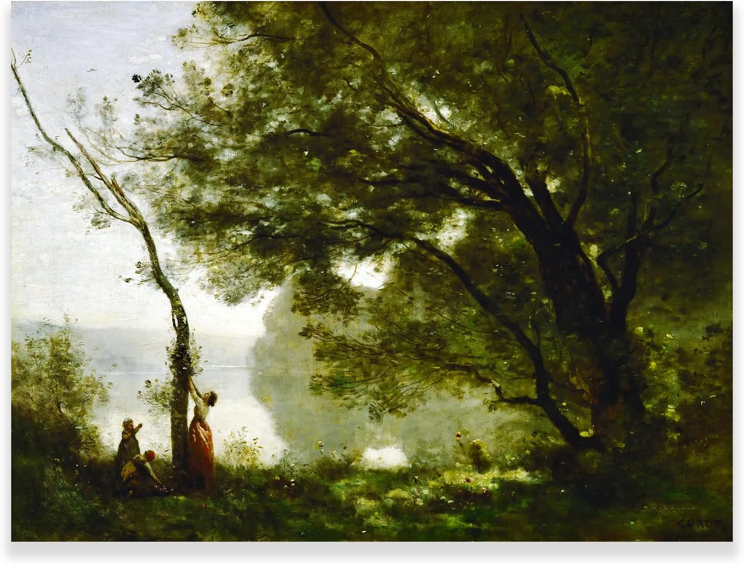 Amazon.com: Jean-Baptiste-Camille Corot Wall Art - Souvenir of ...