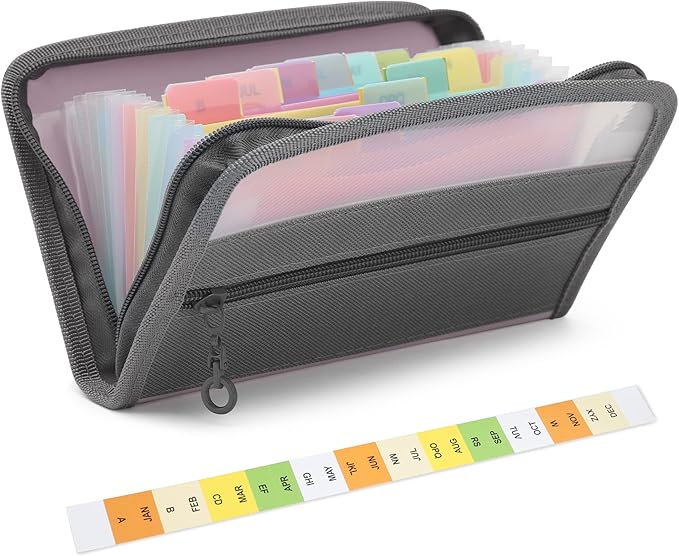 Amazon.com : Maimis Small Accordion File Organizer, 13 Pocket A6 Size ...