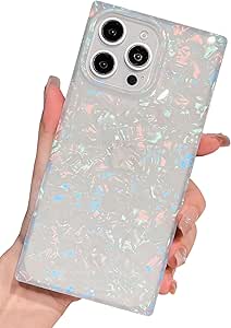 Amazon.com: KERZZIL Cute Girly Rectangle Compatible with iPhone 16 Pro Max Case, Slim Colorful ...