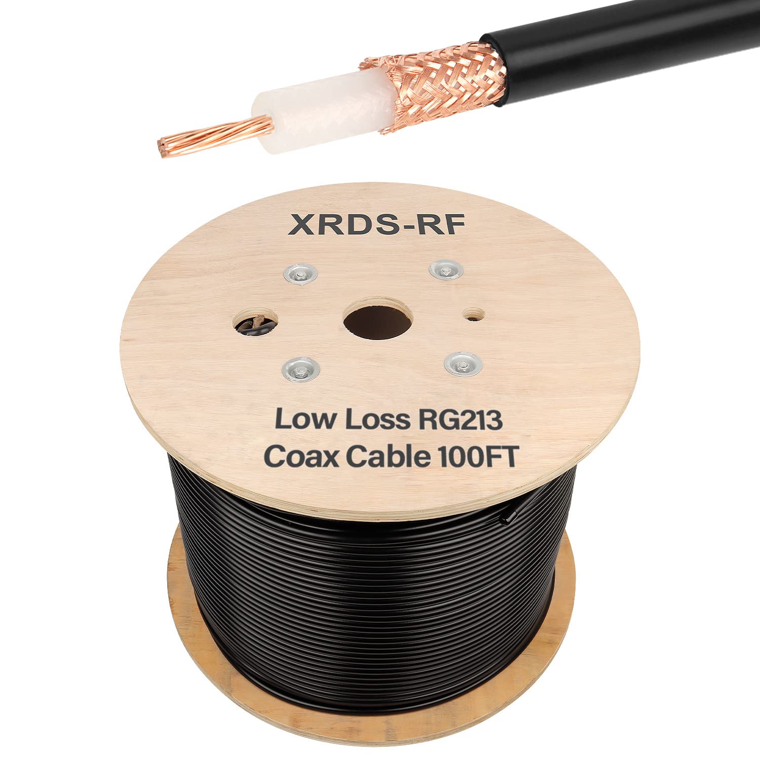Snapklik.com : XRDS RF RG213 Coaxial Cable - 100FT 50 Ohm Low ...