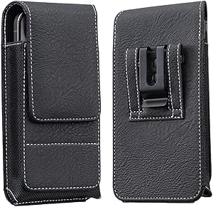 Amazon.com: Ranyi for Square Handheld Case, Black Leather Pouch Wallet ...