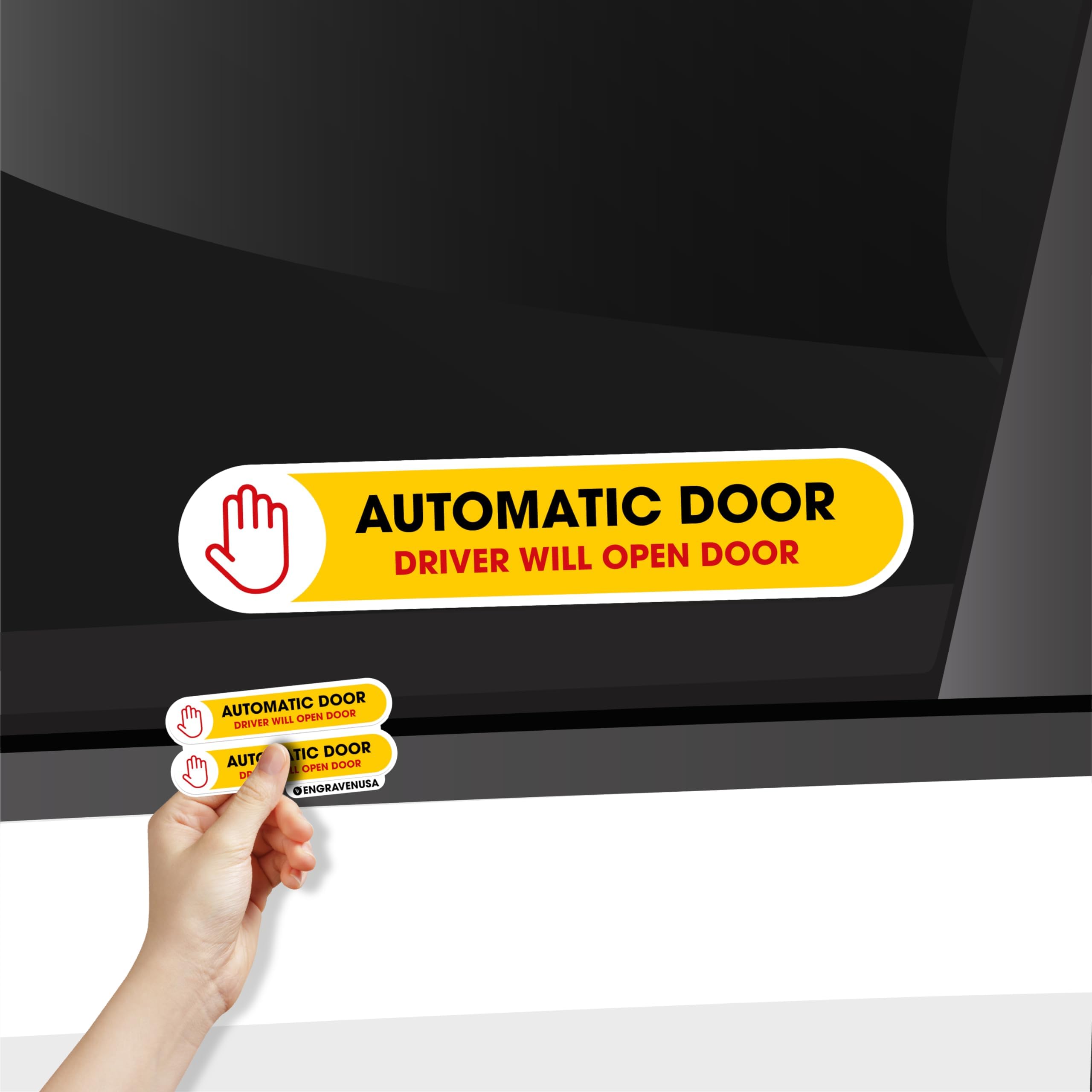 Amazon.com: Two Automatic Door Stickers - Vehicle Van Sliding Door ...