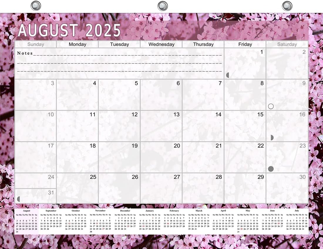 2025-2026 Academic Year 12 Months Student Calendar/College Planner for ...