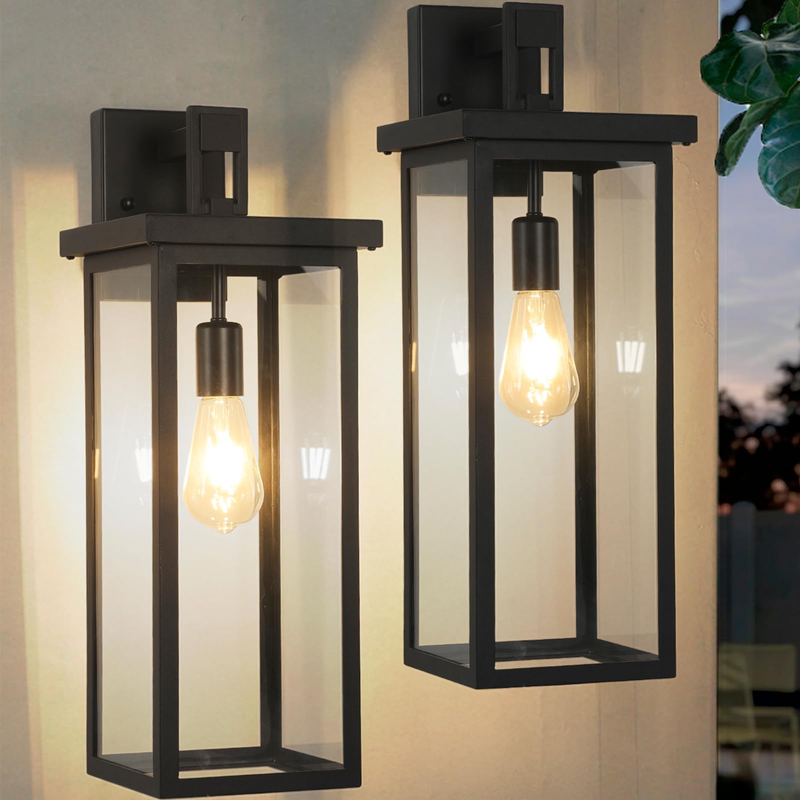 John Timberland Titan Modern Outdoor Wall Light Fixtures Set of 2 ...
