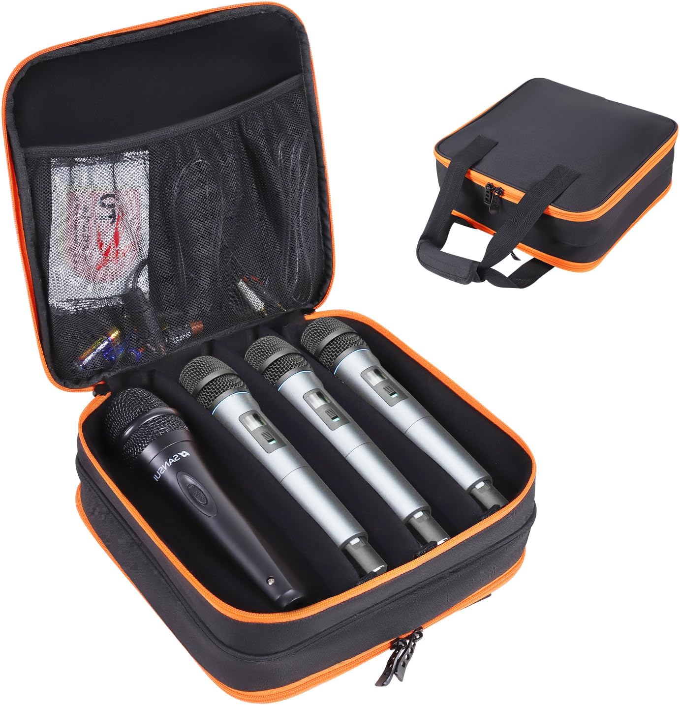 Amazon.com: TEFGTER Microphone Case Wireless Microphone Bag Mic ...