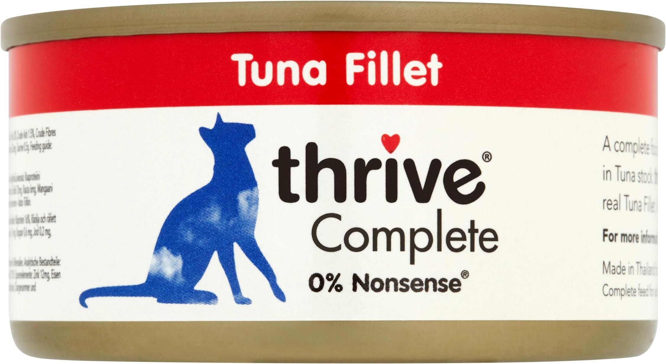 Thrive Cat Food Complete Food - Chicken 75g. (Pack of 6) : Amazon.co.uk ...