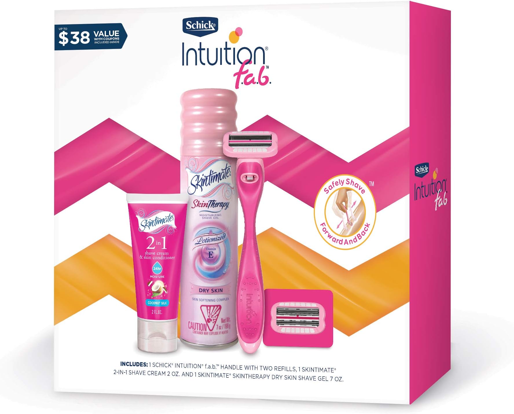 Amazon.com: Schick Intuition F.a.b. Razors for Women Gift Set, Pack of ...