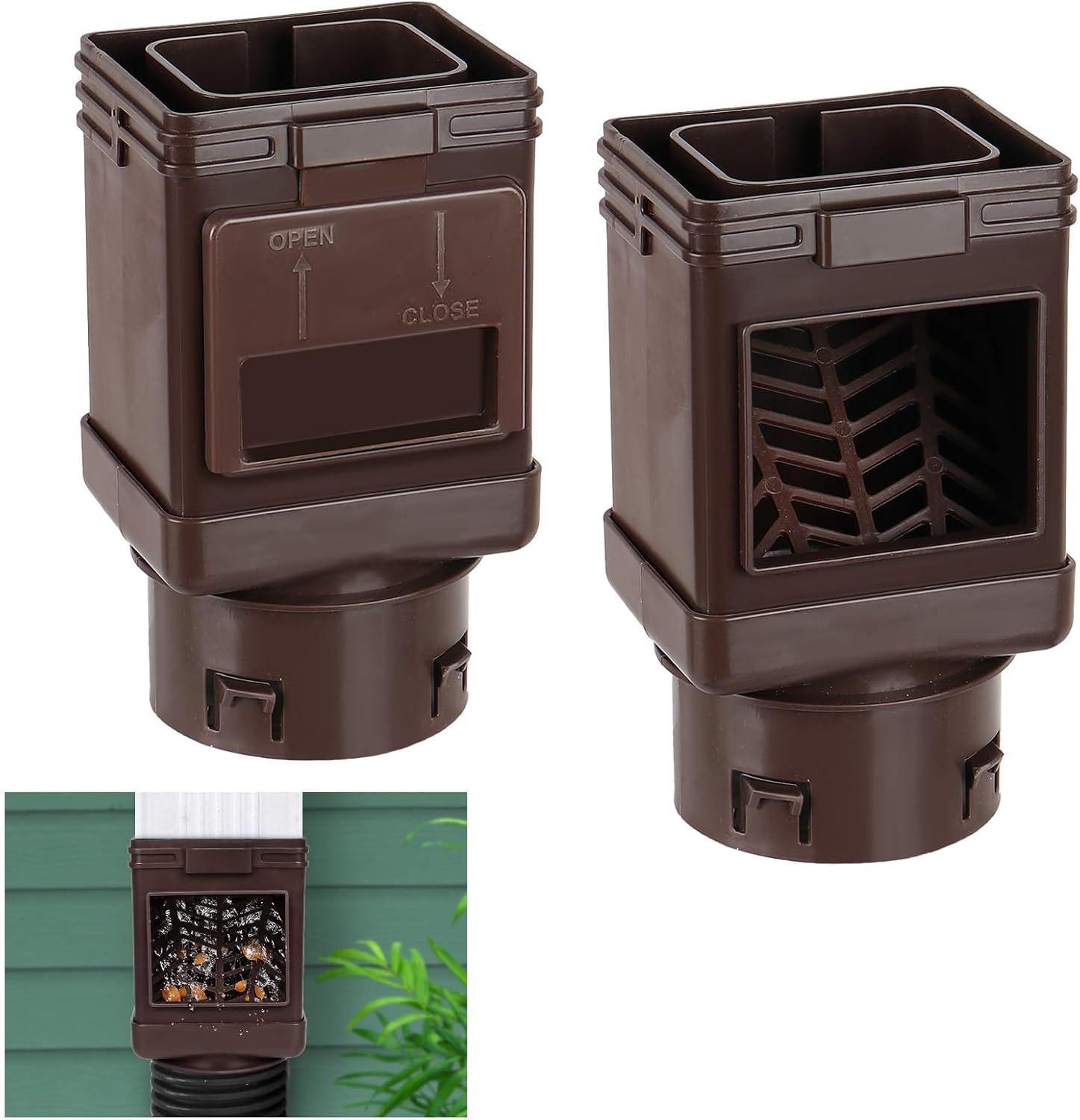 Amazon.com : MARKBIT Downspout Filter, Downspout Leaf Filter, Gutter ...