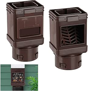 Amazon.com : MARKBIT Downspout Filter, Downspout Leaf Filter, Gutter ...