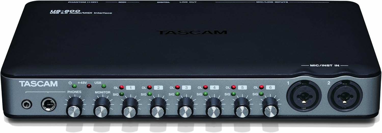 Amazon.com: Tascam US-800 8 Input USB 2.0 Computer Audio Interface ...