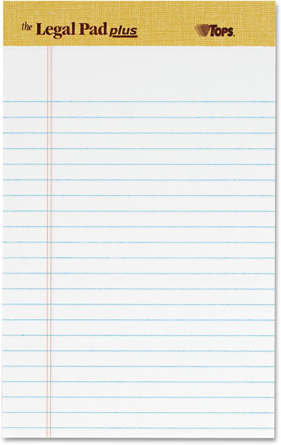 Amazon.com : TOPS The Legal Pad Plus Writing Pads, 5" x 8", Jr. Legal ...