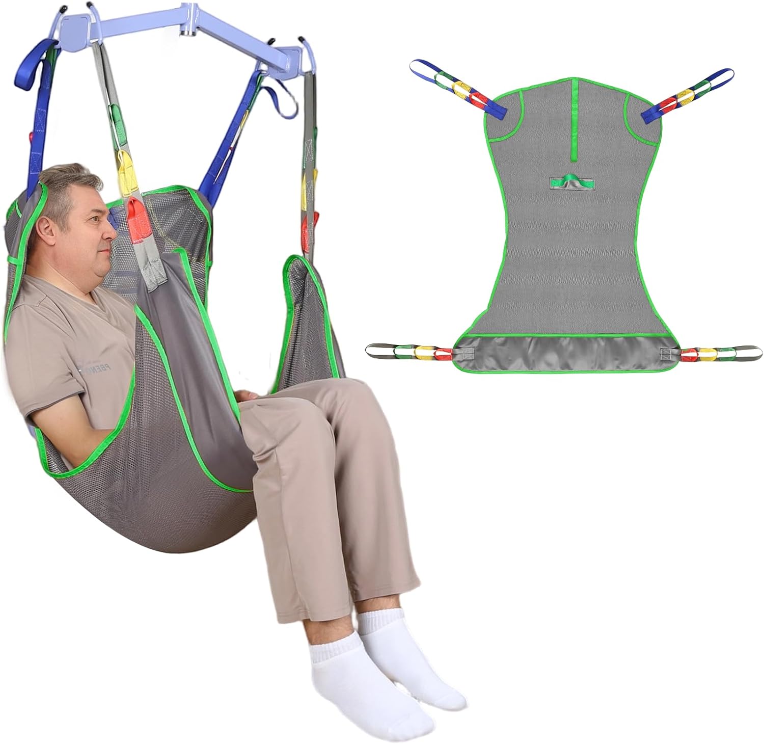 EZ Assistive Universal Full Body Patient Lift Sling for Patient Lift or ...
