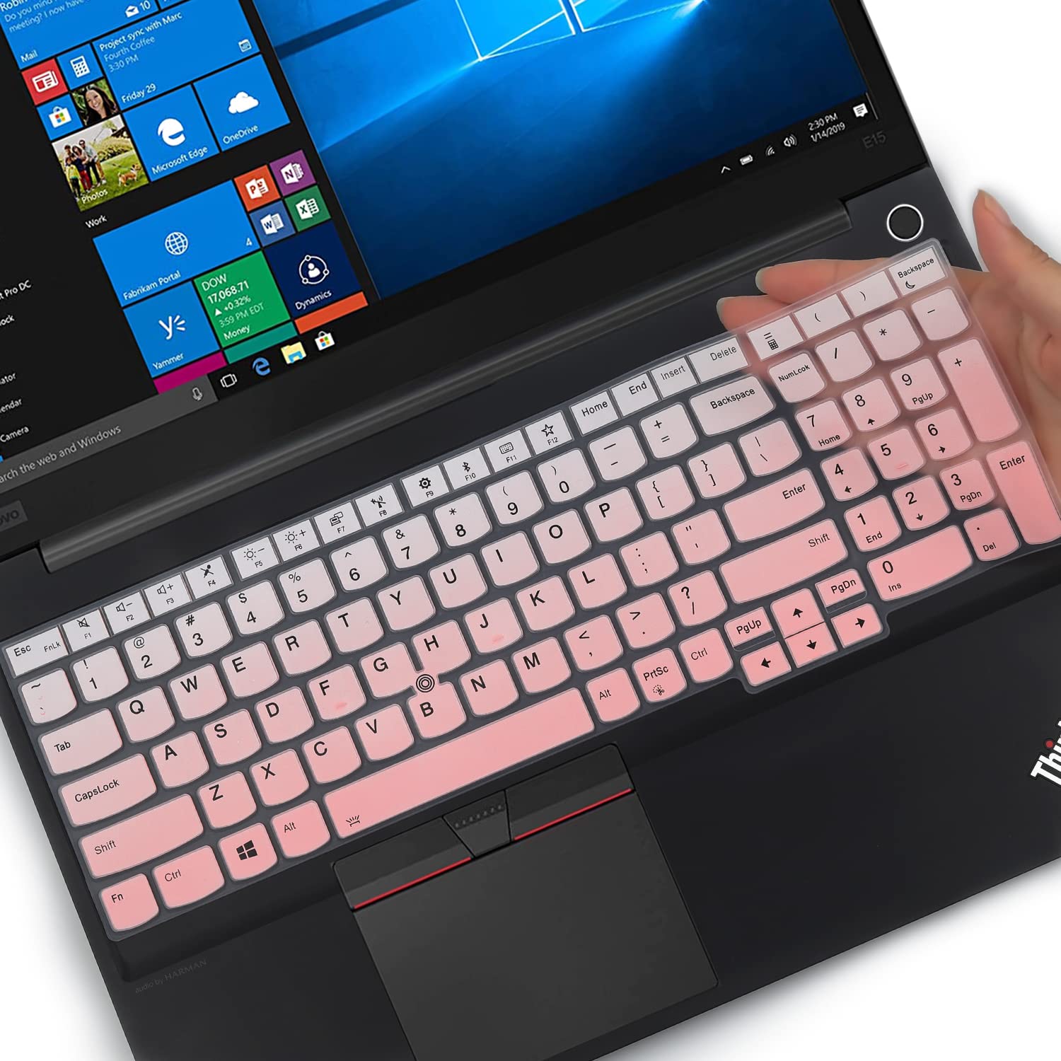 Amazon.com: Keyboard Cover for 15.6" Lenovo ThinkPad E15 E580 E590 E595 ...