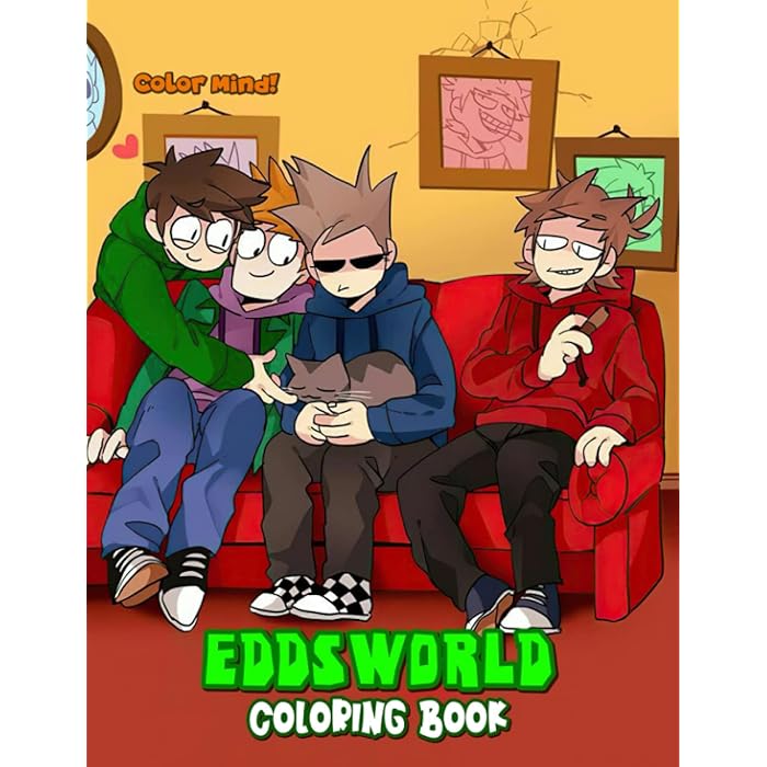 Buy Color Mind! - Eddsworld Coloring Book: Vivid Character Designs For ...
