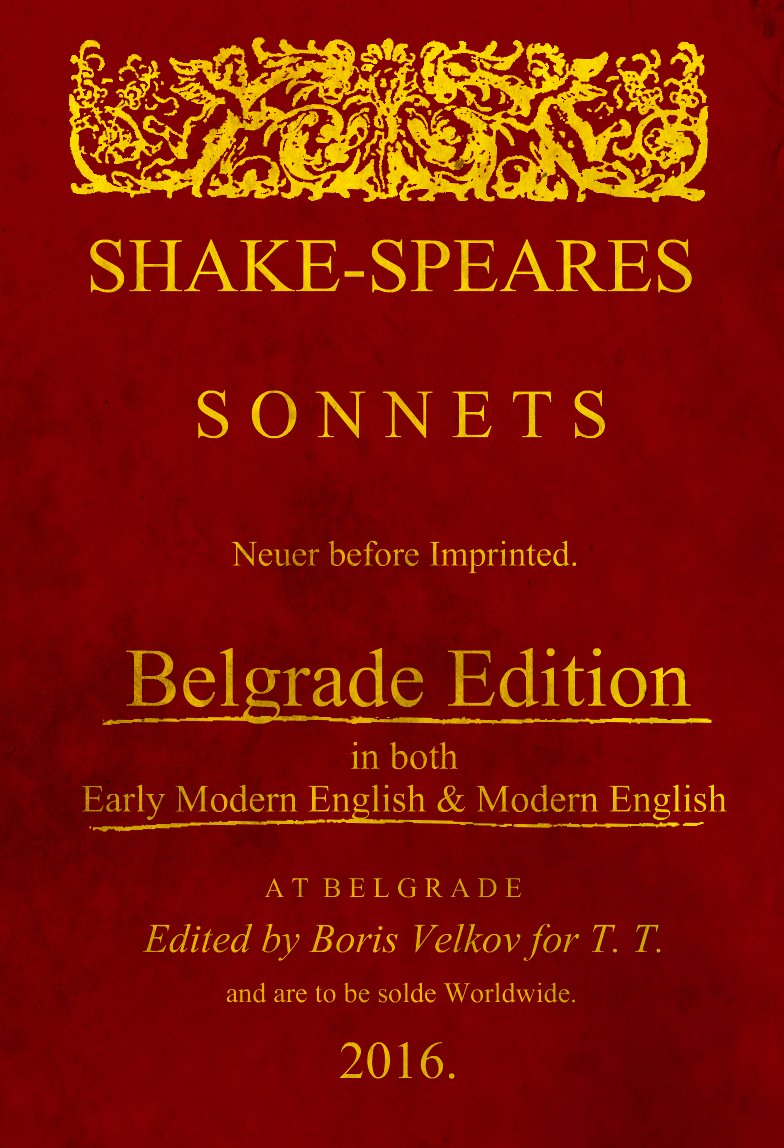 Amazon.com: Shake-Speares Sonnets Never before Imprinted (Belgrade ...