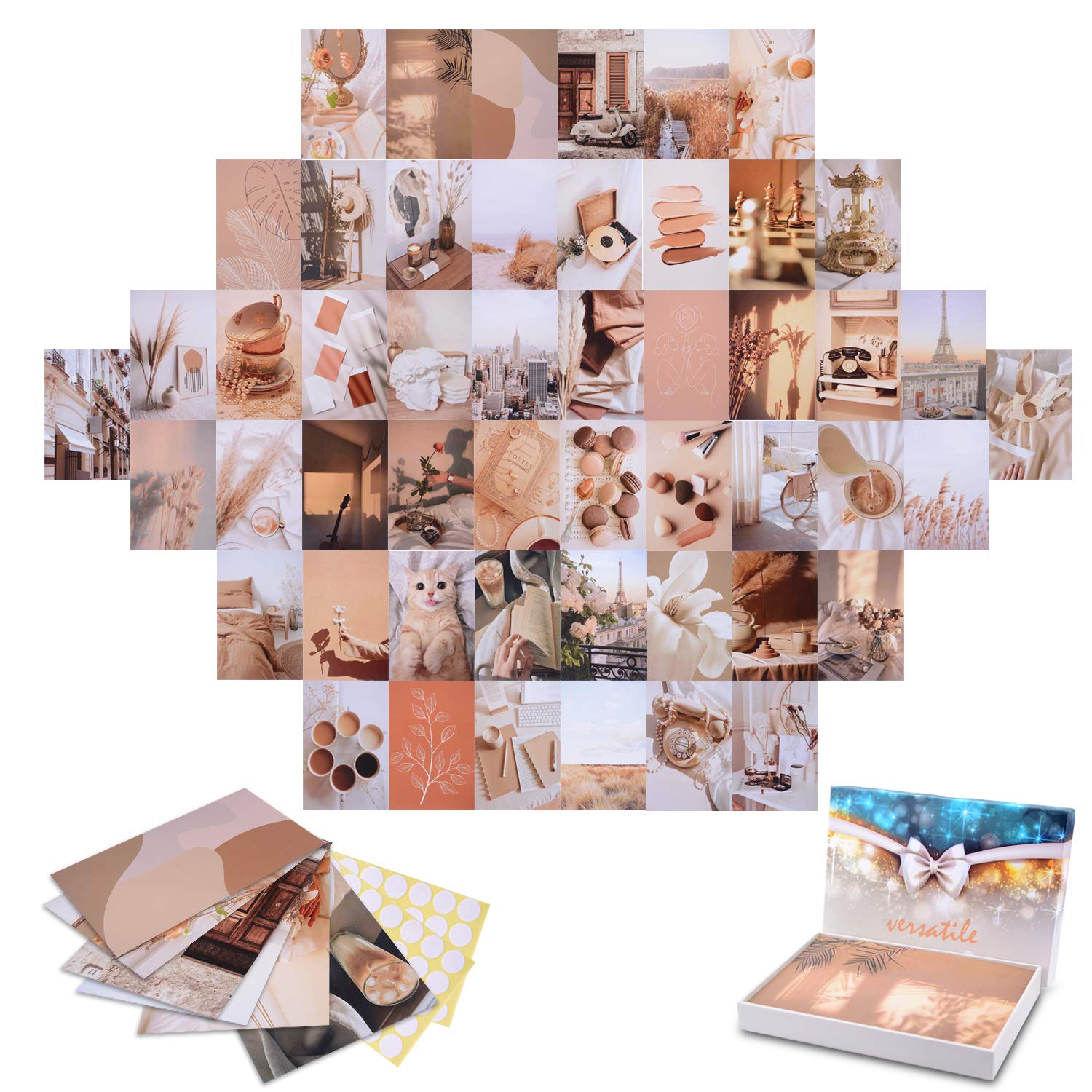 Buy CCJK Wall Collage Kit, 50Pcs Wall Aesthetic Photo Collage, Gift For ...