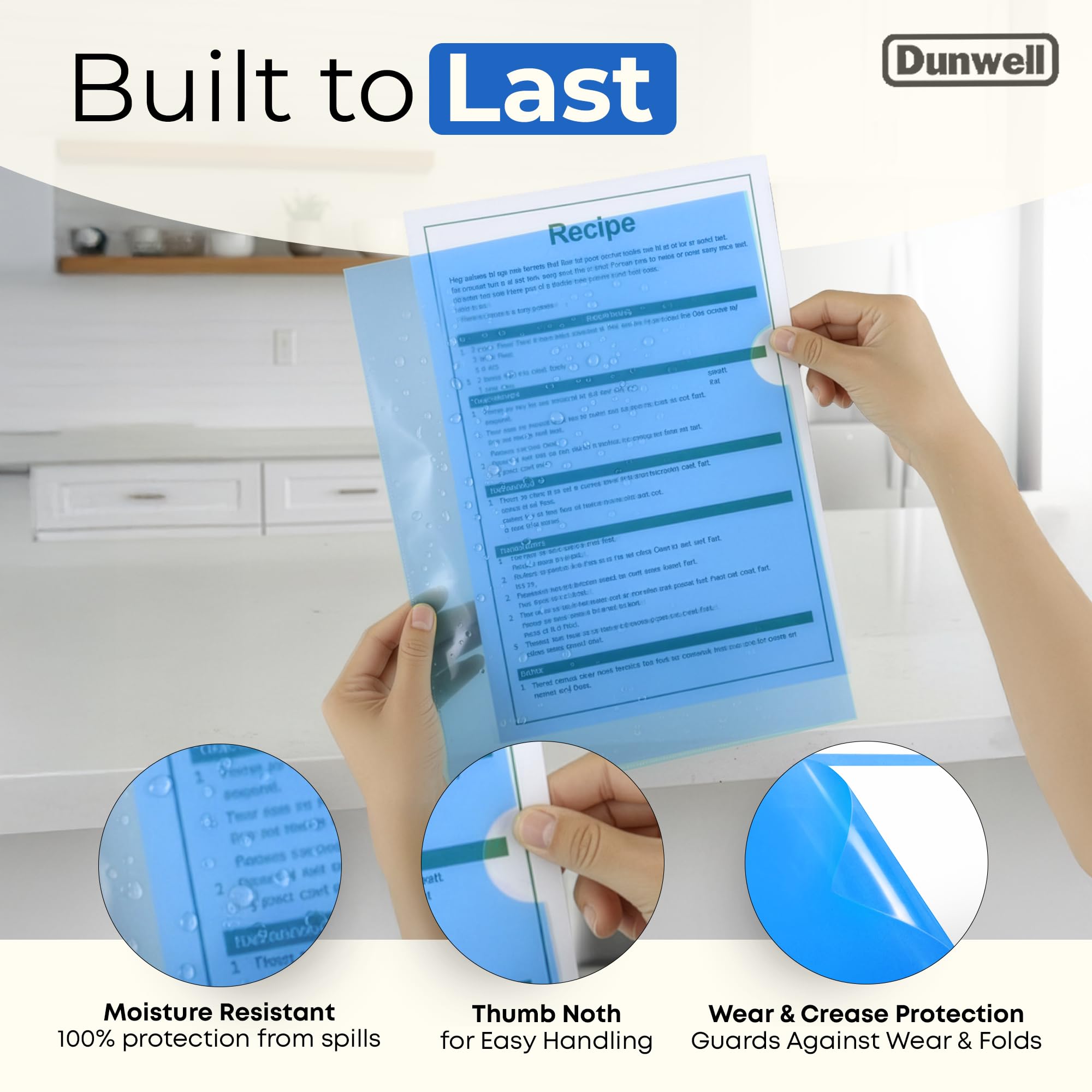 Snapklik.com : Dunwell Clear Plastic Folders For Documents