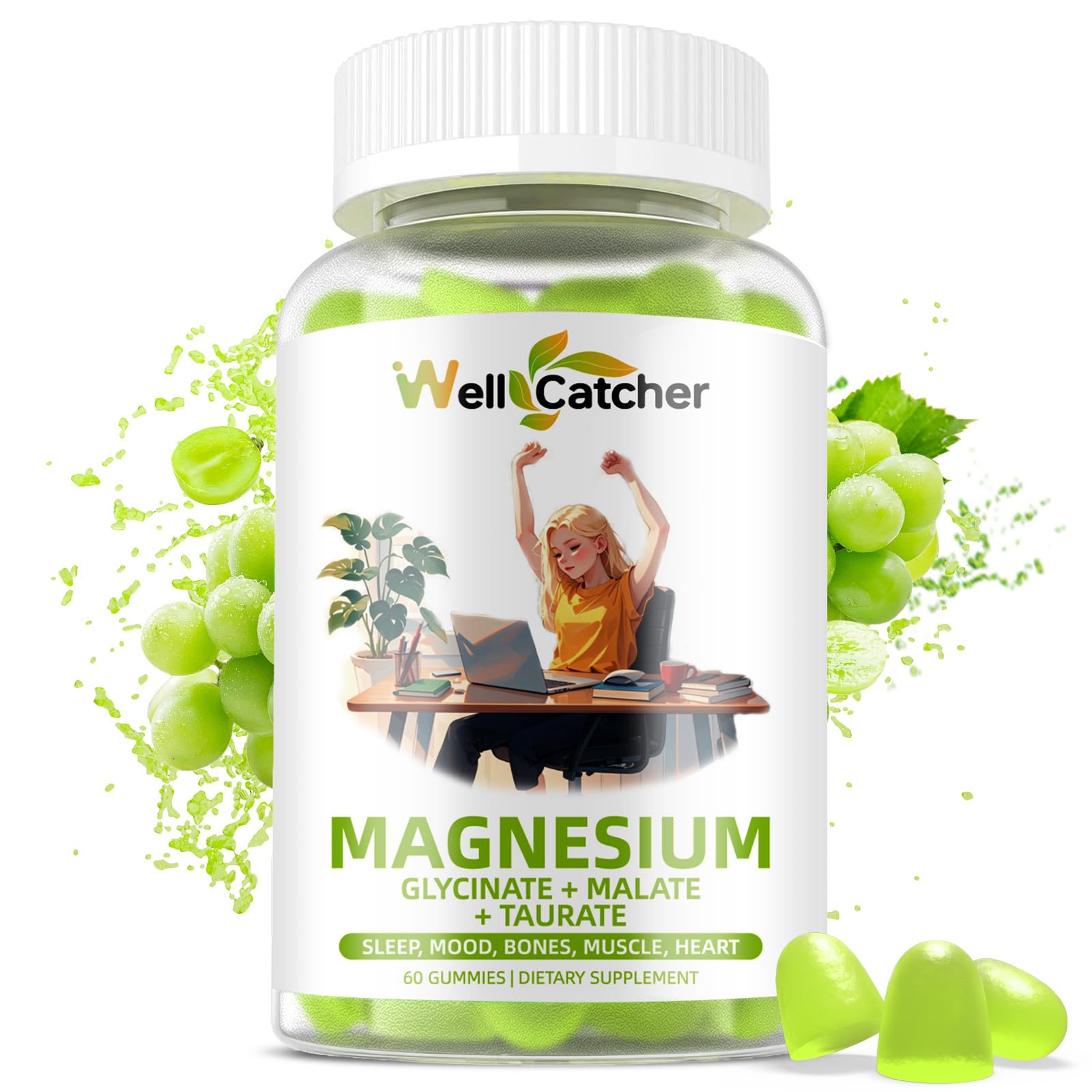 Amazon.com: Magnesium Complex Gummies for Adults: Triple Magnesium ...