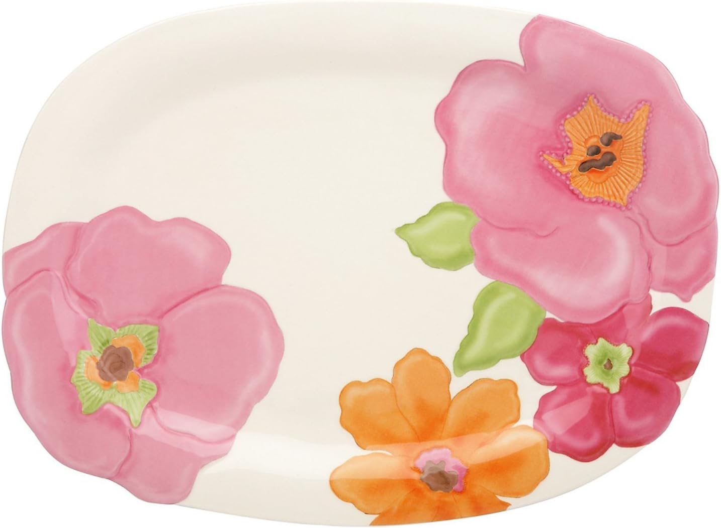 Amazon.com | Lenox Floral Fusion Flwr Serving Tray: Platters