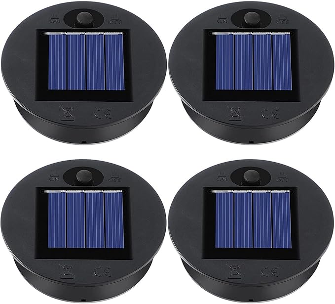 Josenidny 4 Pieces Replacement Solar Light Tops Outdoor Lantern Light ...