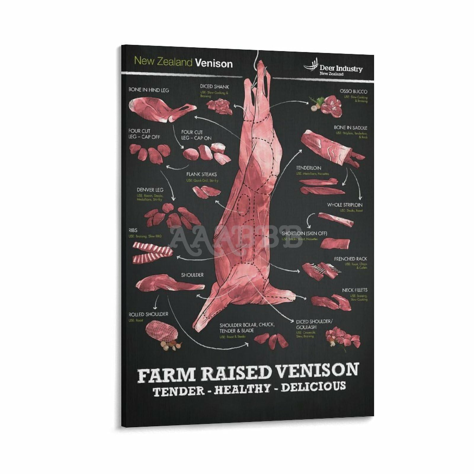 Venison Cuts Of Meat Diagram With Pictures