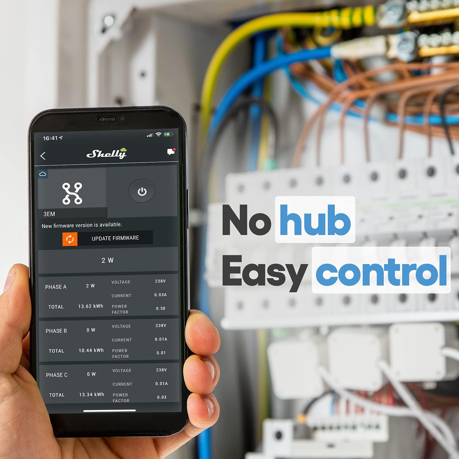 Buy Shelly 3EM, WiFi 3-Phase Energy Meter, Contactor Control, Monitor ...