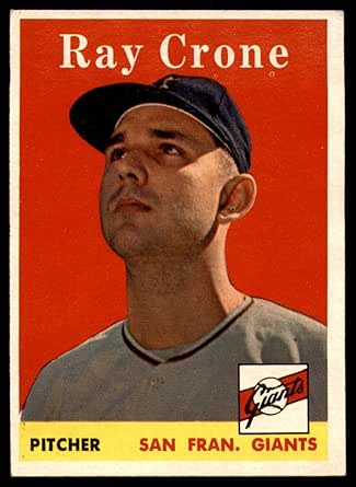 Amazon.com: Baseball MLB 1958 Topps #272 Ray Crone EX Excellent Giants ...
