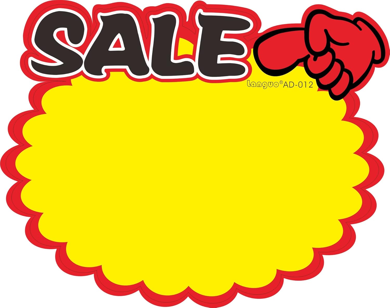 Burst Signs Star Shape Retail Display Signs for Store, Supermarket ...