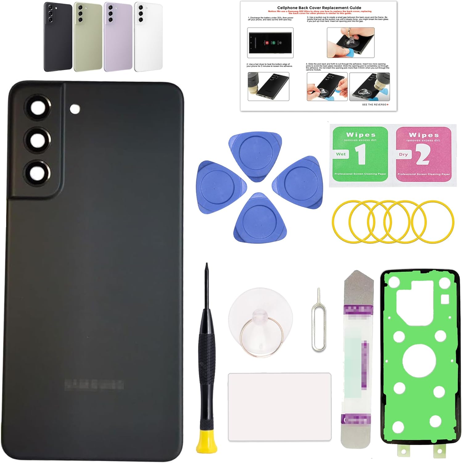 Amazon.com: GREEN FUSION Compatible with Galaxy S21 FE Back Cover ...