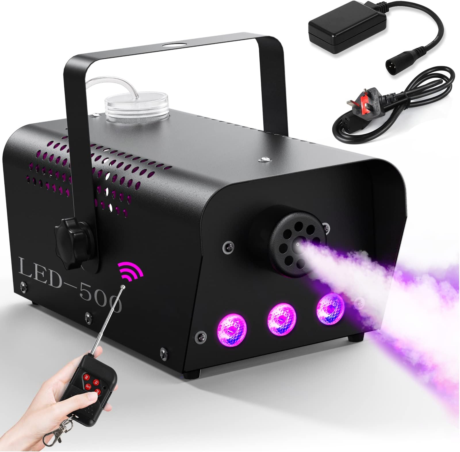 Fuzzix F500S Party Smoke Machine with Wireless Remote Control for Fog ...