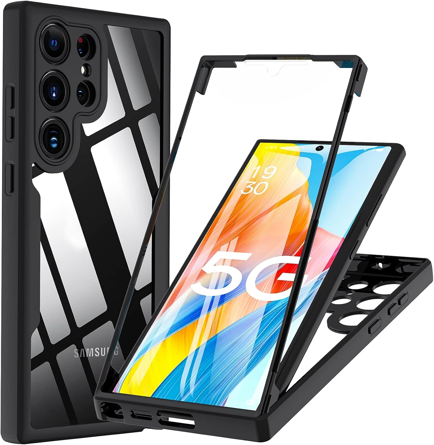 S23 Ultra Case, BESINPO S23 Ultra Case, Full Body Shockproof Bumper ...