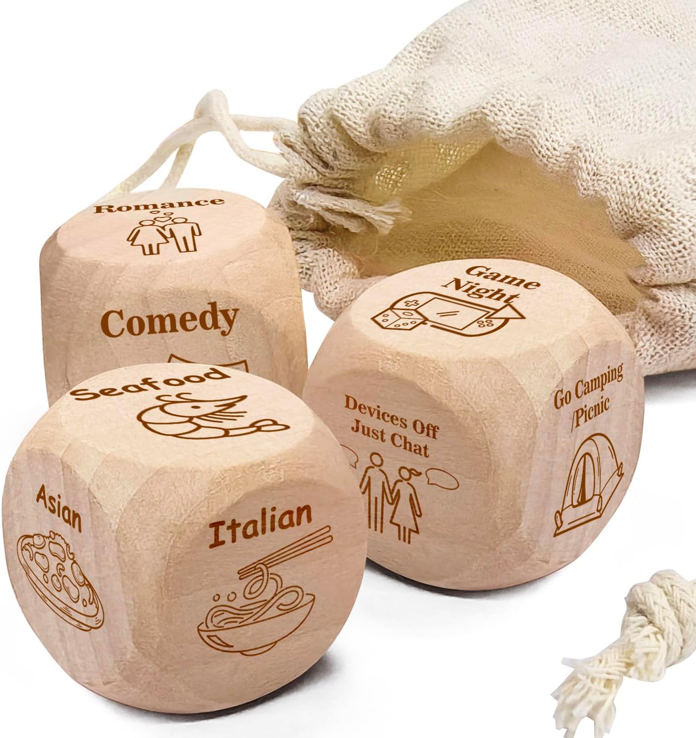 Amazon.com: ZsaTuiy 3PCS Date Night Dice for Couples,Anniversary ...