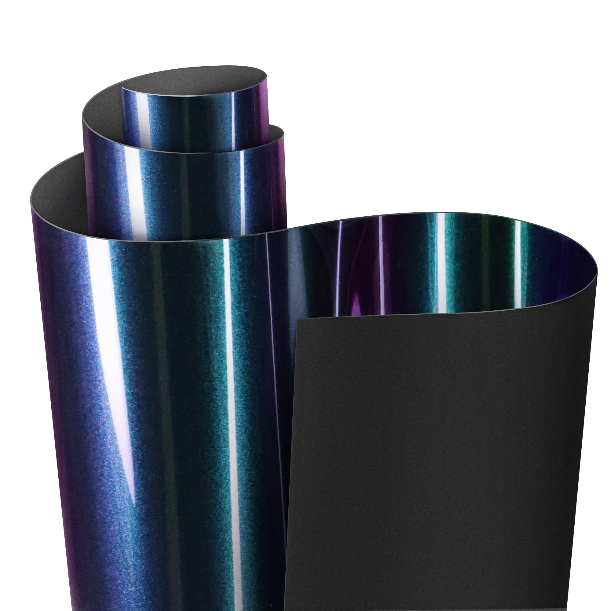 Buy Lypumso Green Galaxy Vinyl Wrap for Cars, Chameleon Vinyl Car Wrap ...