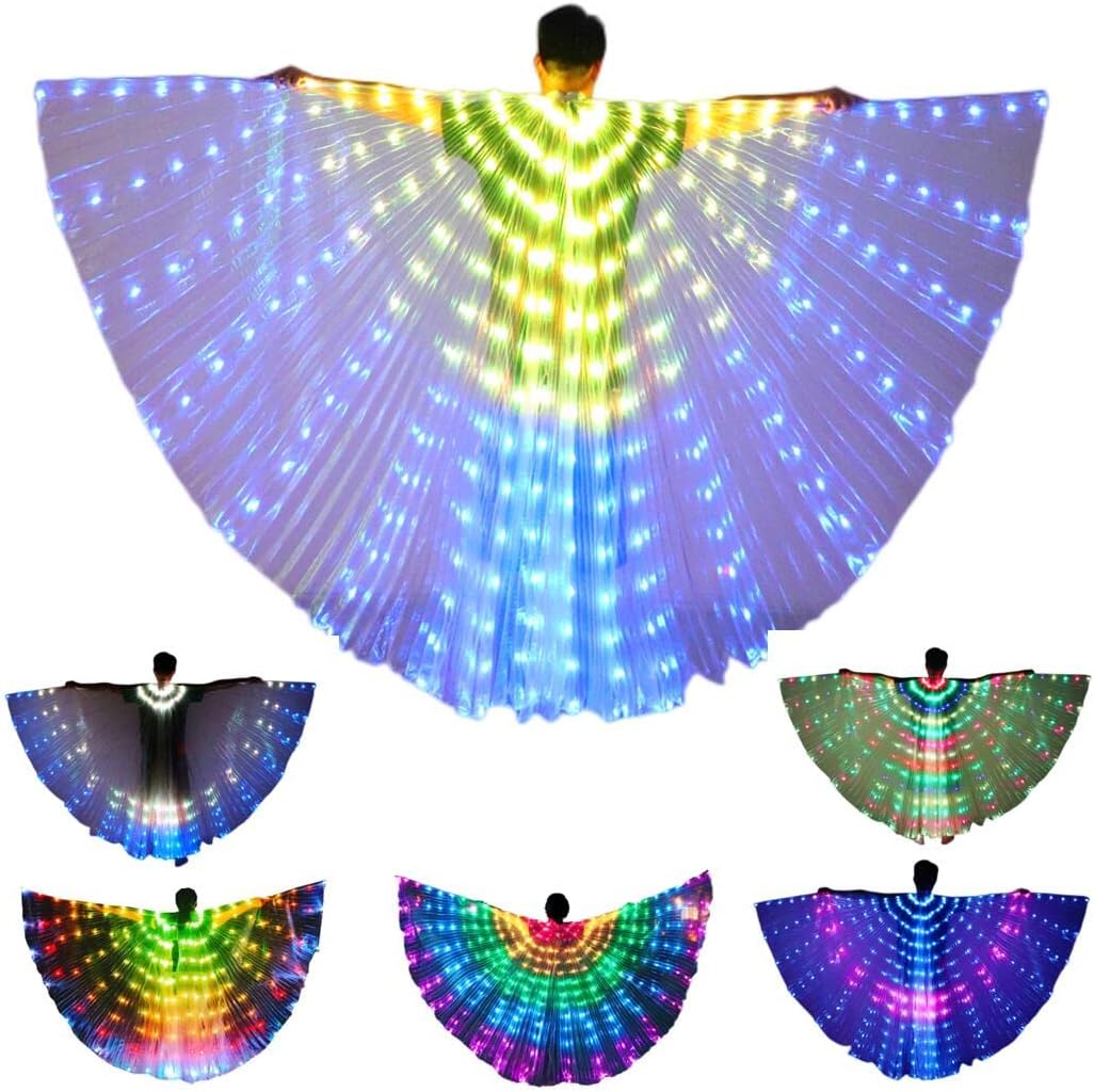 Amazon.com: bDDeDD Smart LED IsIs Wing, Rave Burning Man Costumes,Belly ...