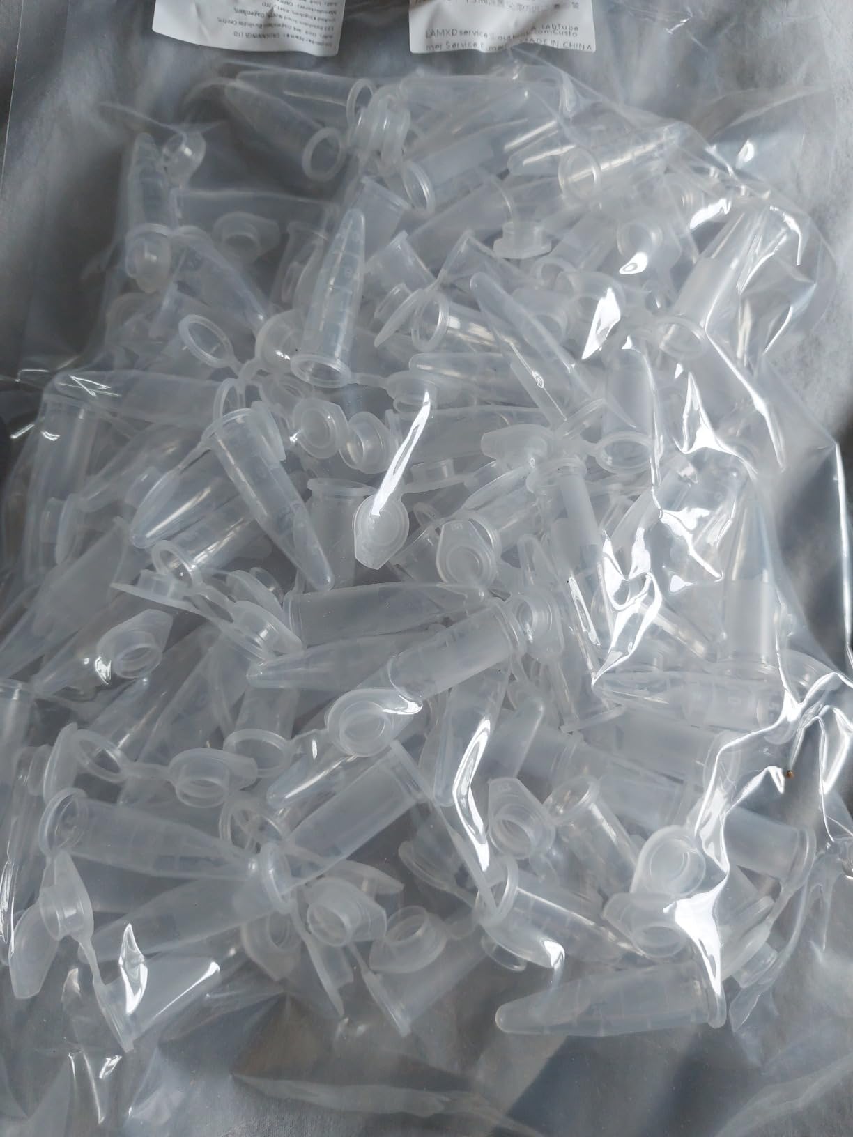 LAMXD 100PCS 1.5 ML Centrifuge Tubes Micro Plastic Centrifuge Tube ...