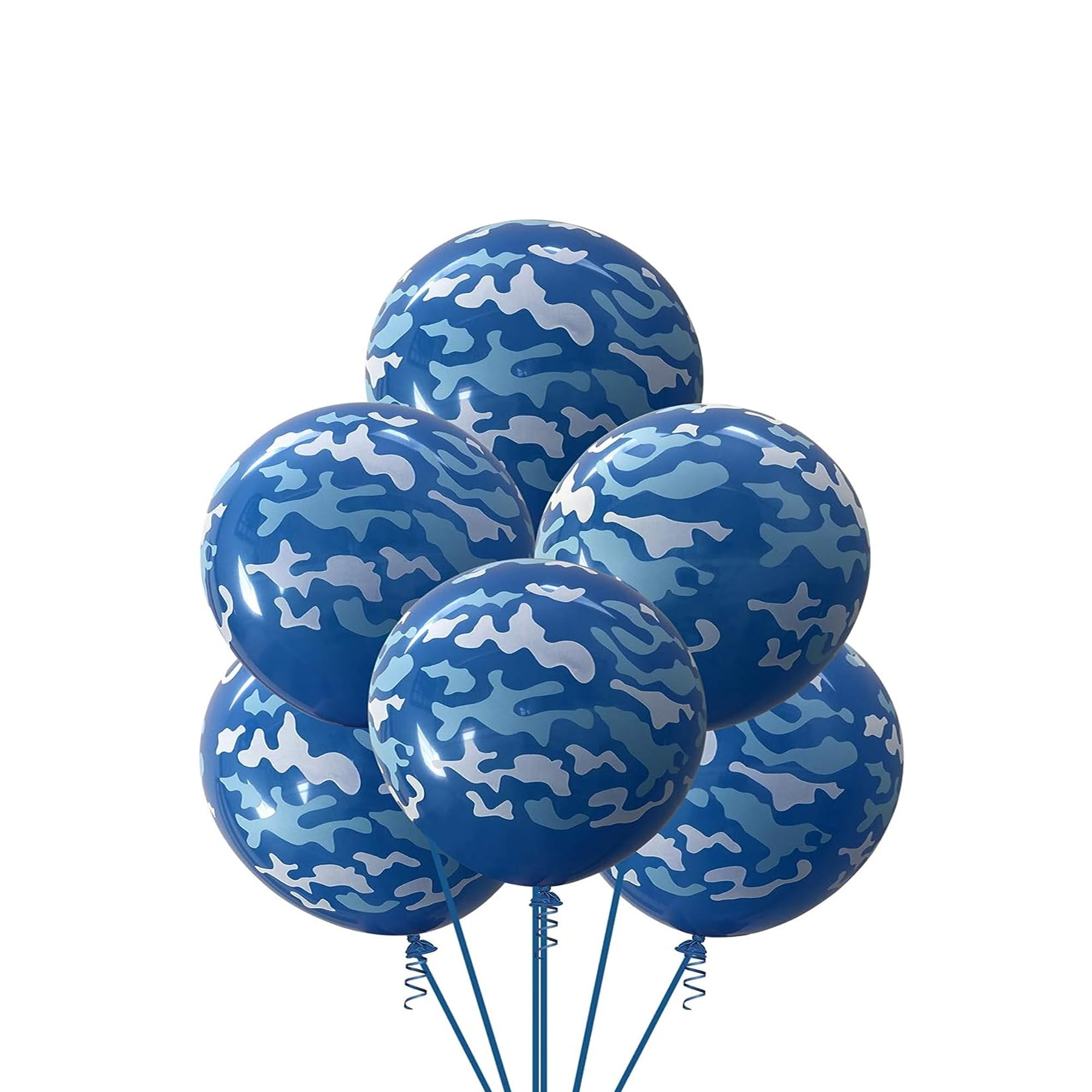 Amazon.com: Blue Camo Latex Balloons, Military Balloons for Wedding ...