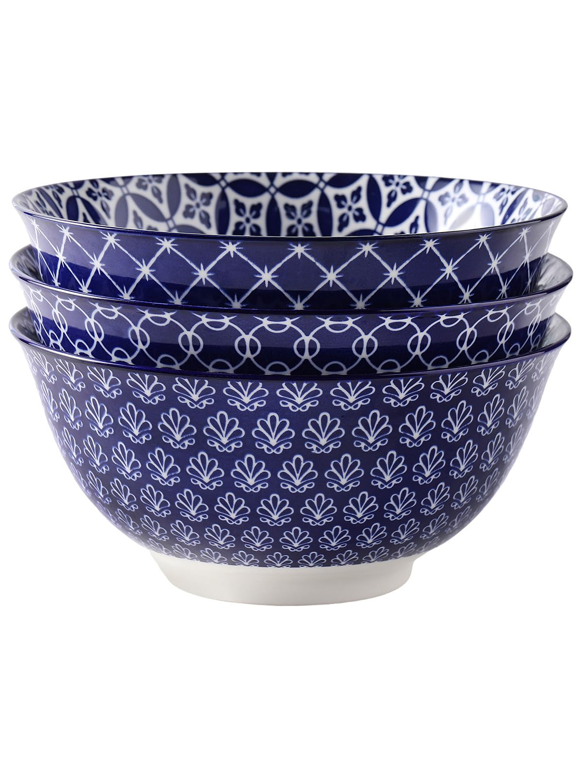 Amazon.com | DOWAN Serving Bowls, Ceramic Large Salad Bowls Set, 8 inch ...