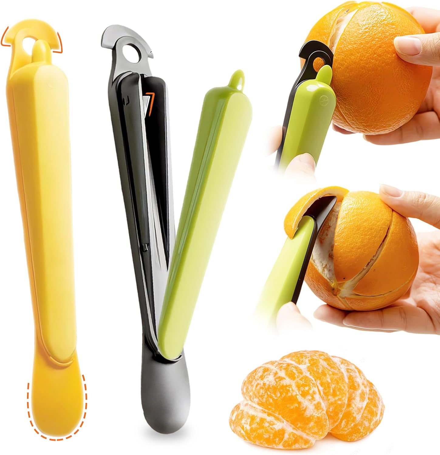 Amazon.com: 2PCS Orange Peeler | Easy To Peel Orange Citrus Peeler Tool ...