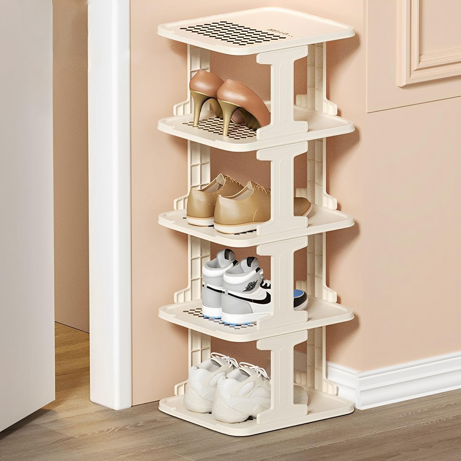 Amazon.com: Holyfire Shoe Racks 5 Tier Narrow Organizer for Closet ...