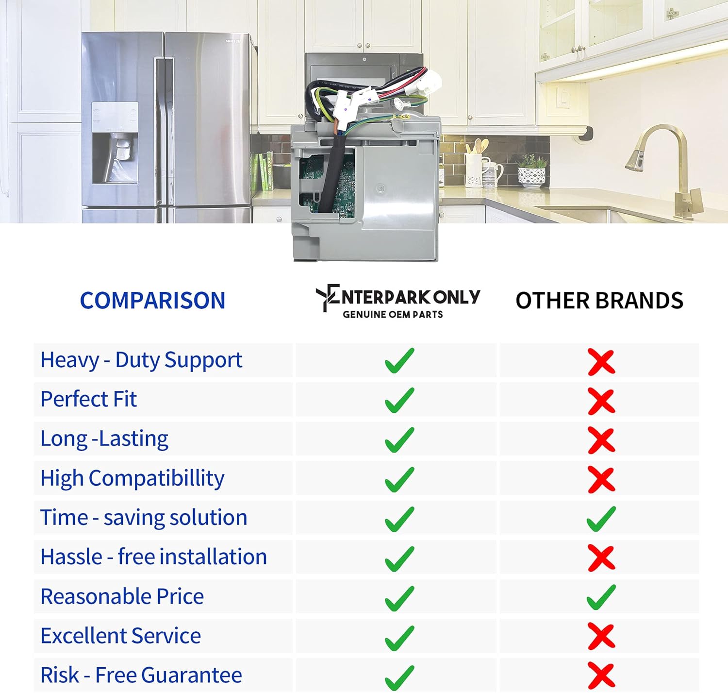 Enterpark 519306005 241577505 Placa de control del inversor (sin cable ...