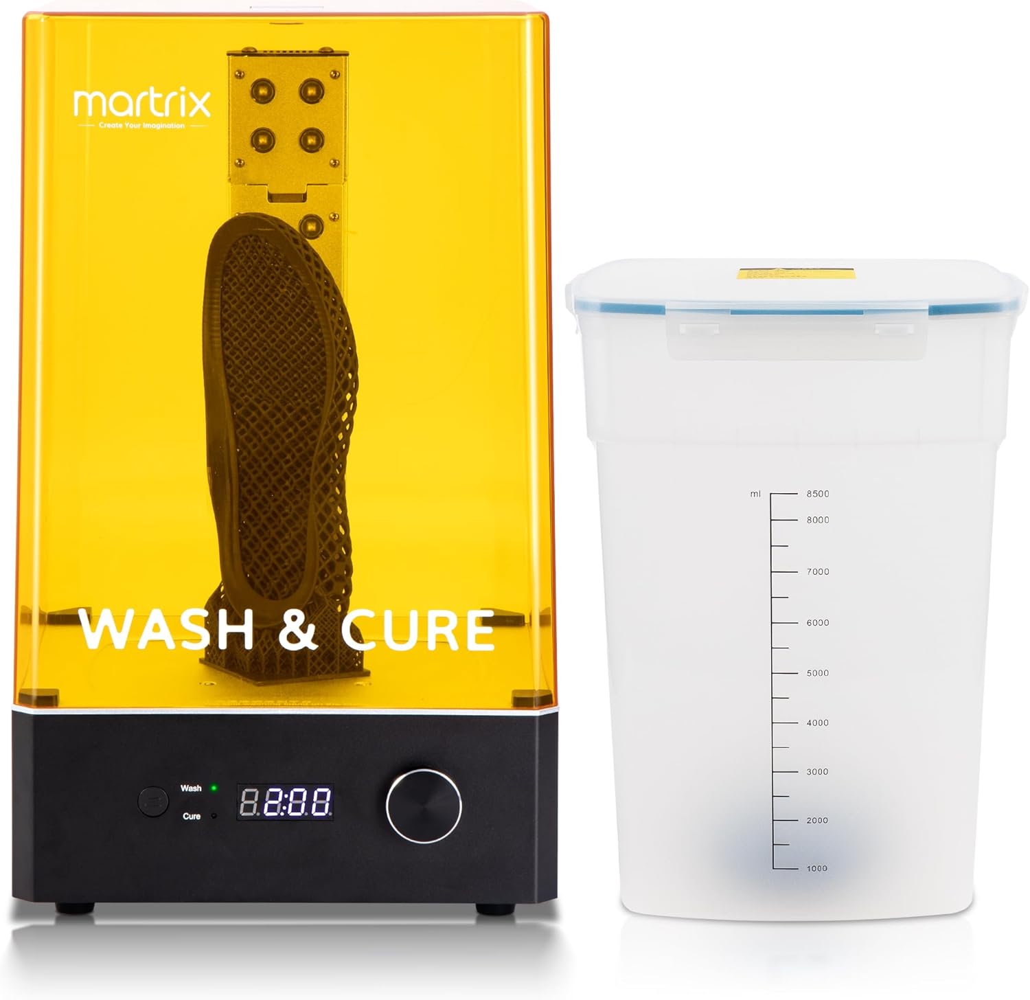 Amazon.com: Martrix 190 3D Printer Wash and Cure Station, Upgraded 2 in 1 Design Resin Washing ...