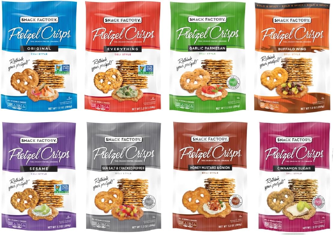 Amazon.com: Snack Factory Pop'ums Pretzel Snacks, Sea Salt, White ...