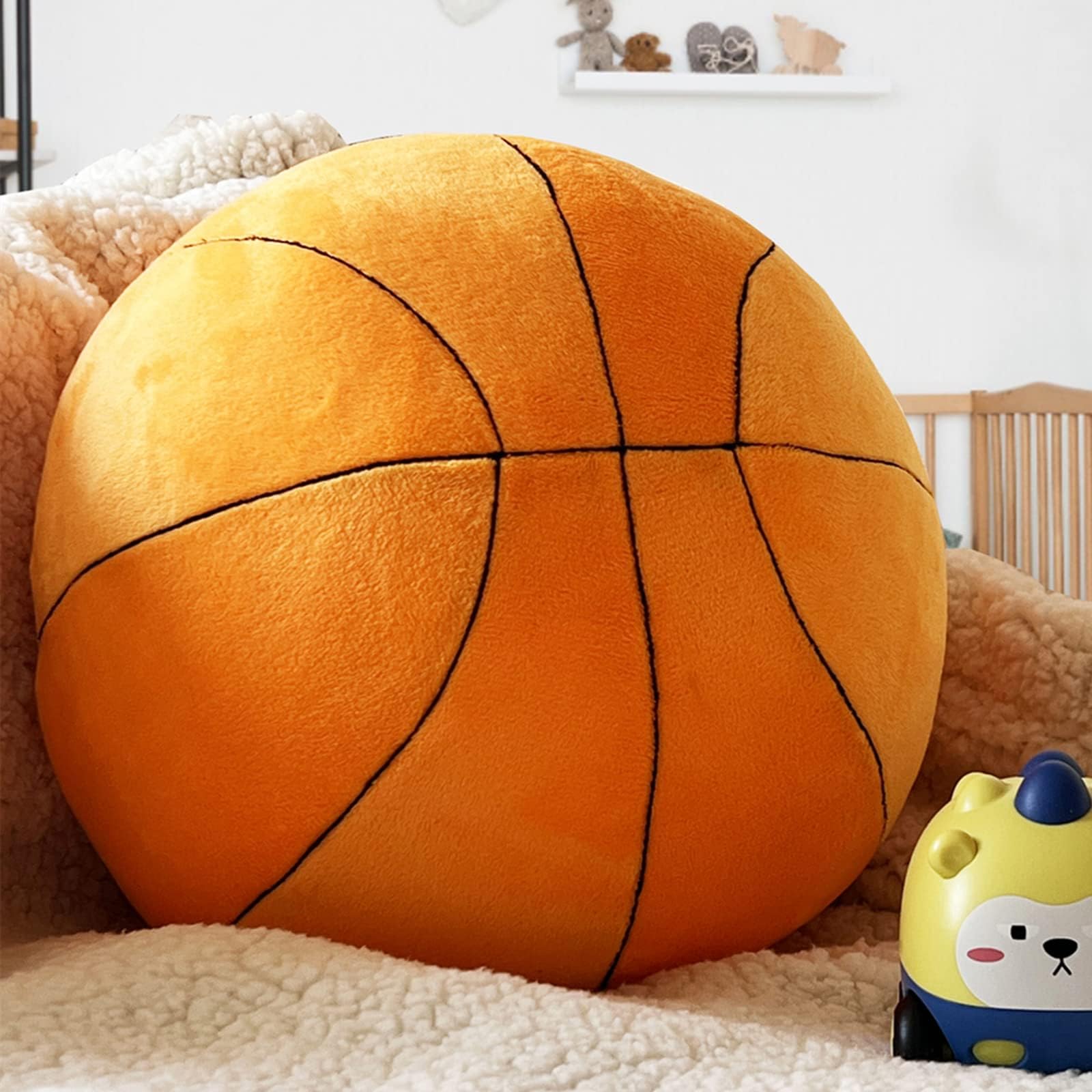 Amazon.com: XIZHI 18'Basketball Plush Pillow Fluffy Durable Stuffed ...