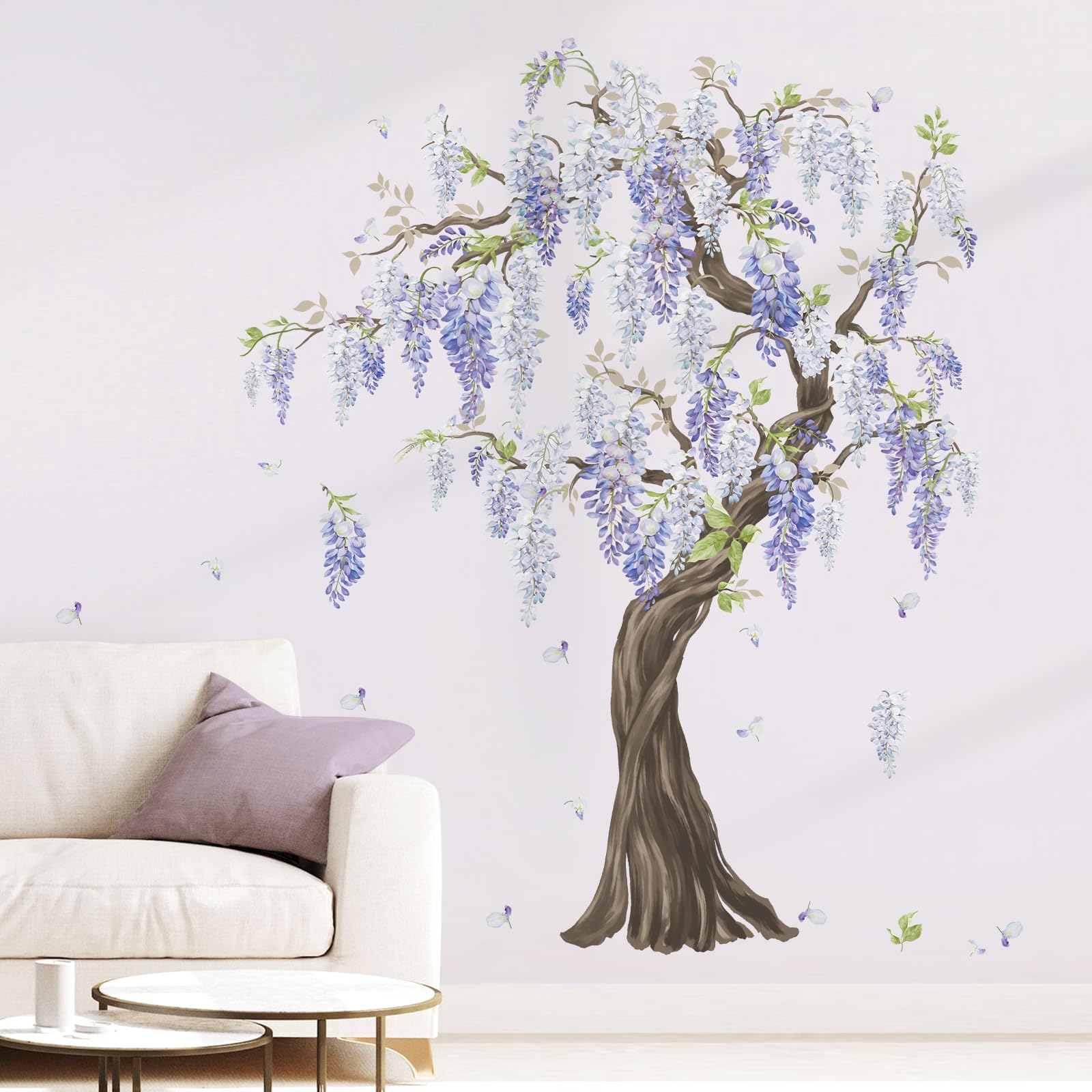 Amazon.com: Tree Wall Decal Large Tree Wall Sticker Forest Mural Tree ...